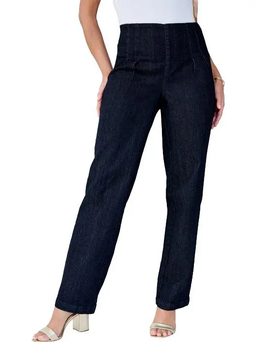 JESSICA LONDON Sculpt Fit Straight Leg Jean - Indigo