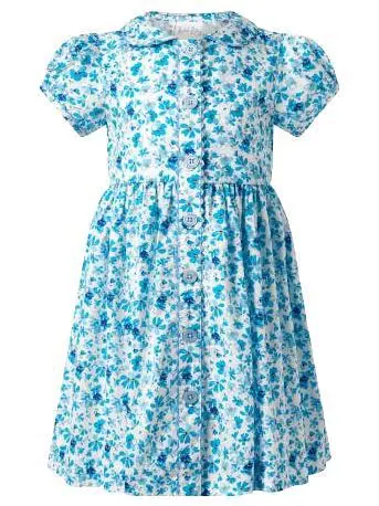 RACHEL RILEY Floral Button-front Dress - Blue