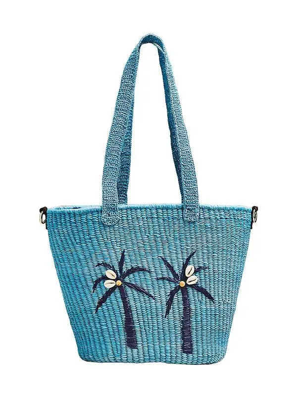 SENSI STUDIO Palmas Tote Bag - Light Blue