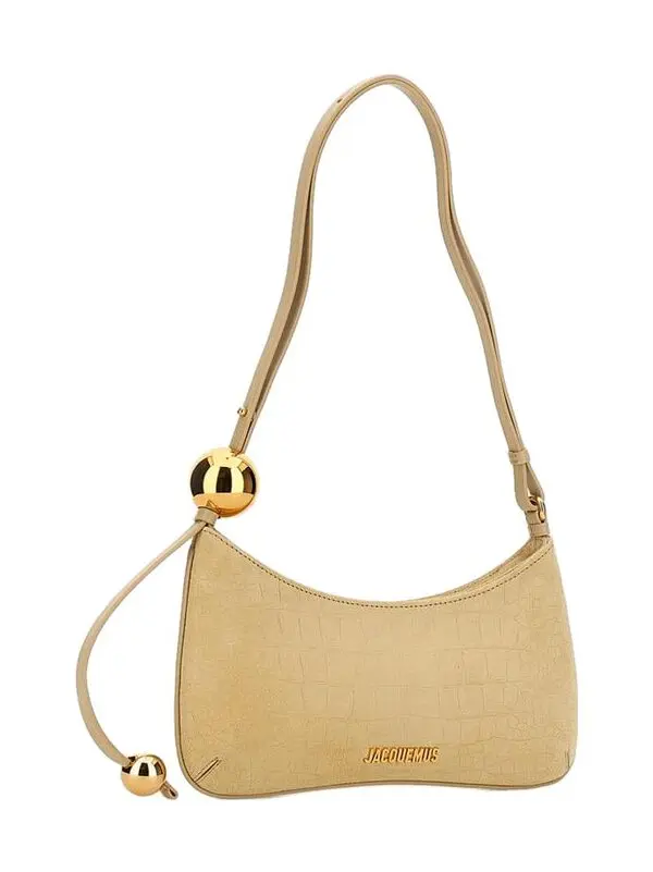 Jacquemus Le Bisou Pearl Handbag - Beige