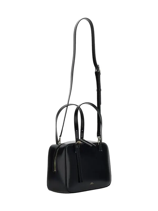 A.p.c. Virginie Box Handbag - Black