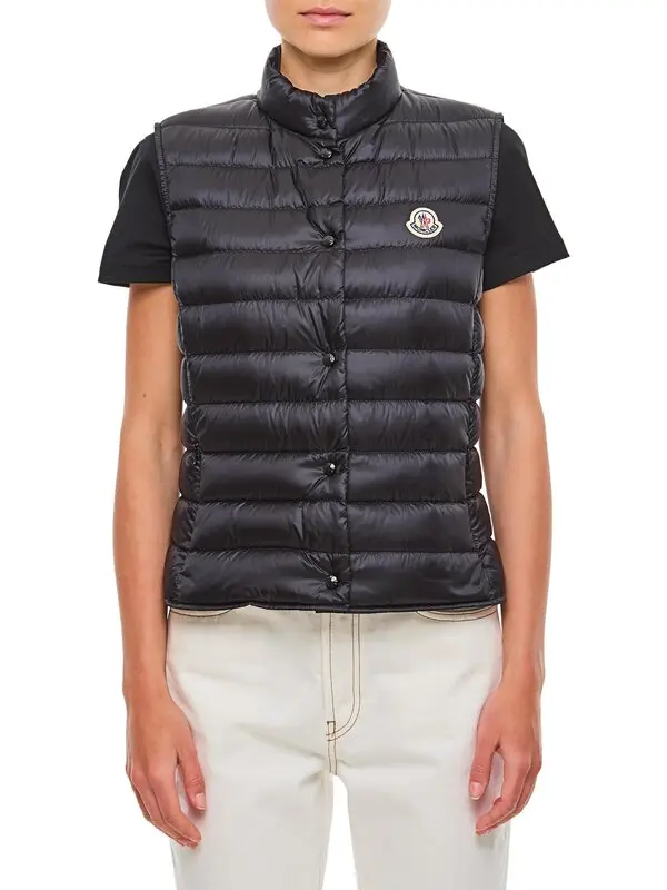 Moncler Liane Down-filled Sleeveless Jacket - Black