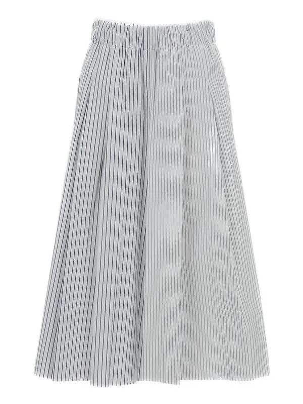 MAISON JEJIA Striped Wide-leg Trousers - White