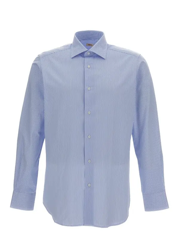 BIFFI Striped Shirt - Sky Blue