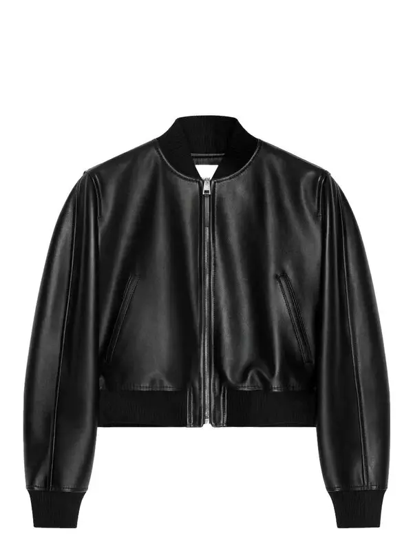 Givenchy Zip Lambskin Jacket - Black