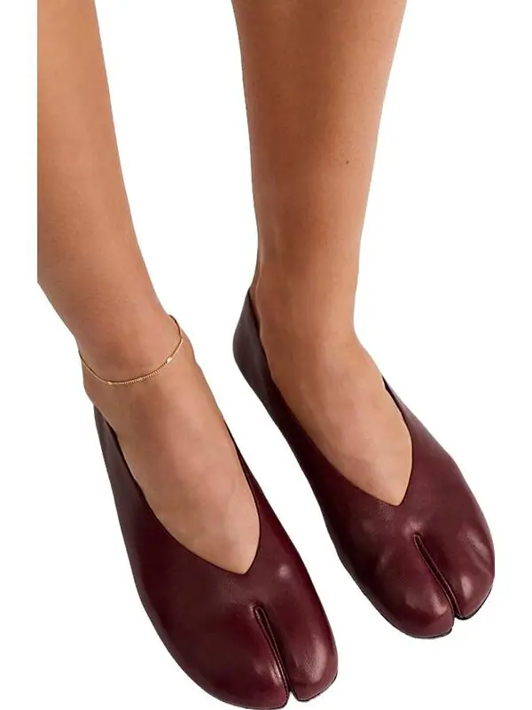 Jeffrey Campbell Pit Lane Tabi Flats - Wine