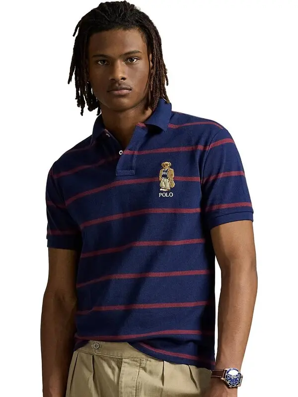 Ralph Lauren Classic Fit Bear Mesh Polo Shirt - Newport Navy Heritage