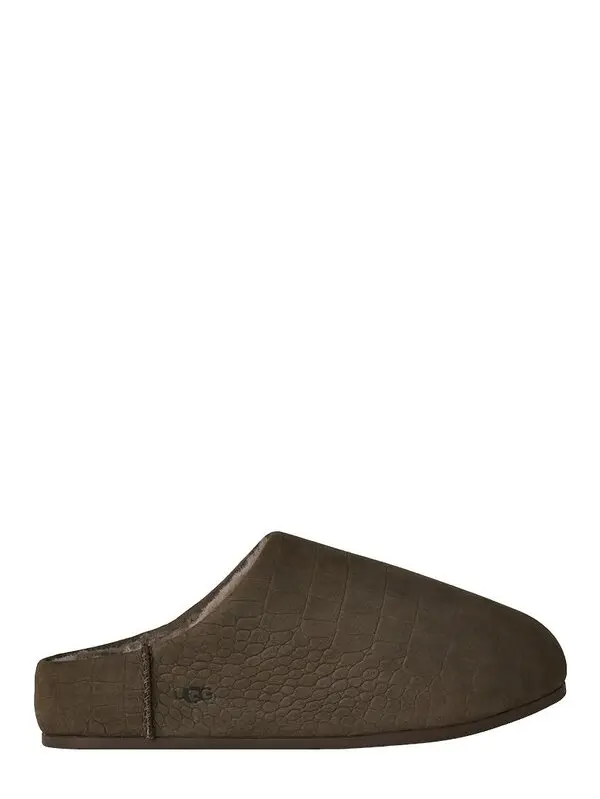 UGG Elea Embossed Slip-on Slipper - Dense Smoke