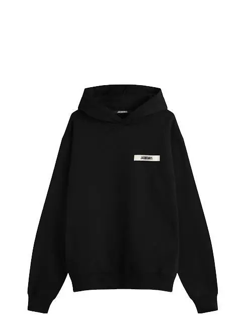 Jacquemus Grosgrain Hoodie - Black