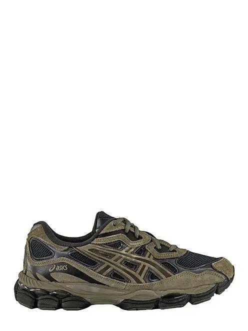 Asics Gel-nyc Mesh And Suede Low-top Trainers - Loden Green Graphite