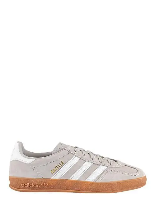 Adidas Gazelle Indoor Suede Trainers - Chalk Pearl White Gum