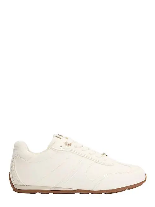 Kurt Geiger Luella Faux-leather And Suede Trainers - White/comb