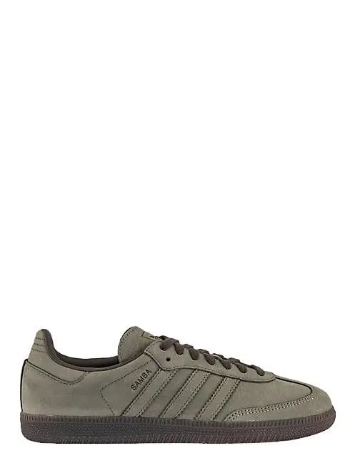 Adidas Samba Og Suede Trainers - Clay Shadow Olive Gum