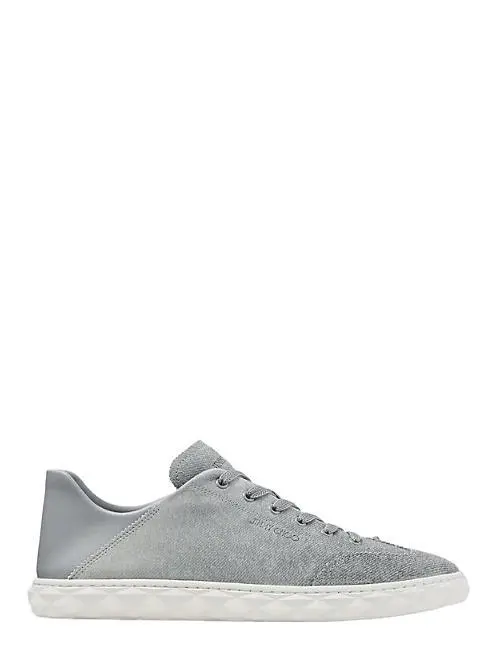 JIMMY CHOO Diamond Light Flex Denim Suede Trainers - V Dove Mix