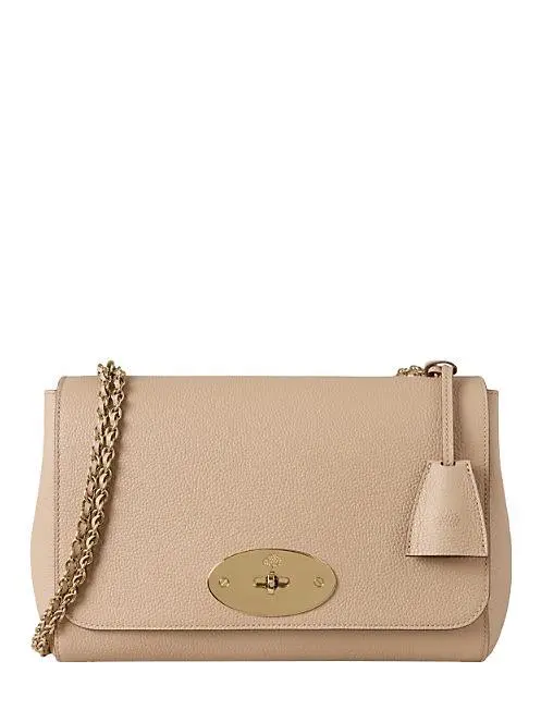 Mulberry Lily Medium Grained-leather Shoulder Bag - Crumpet