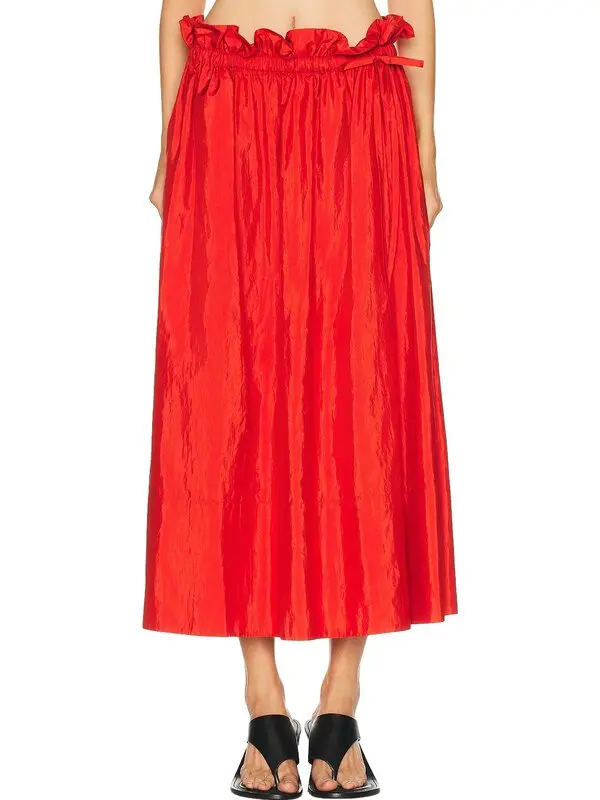 JIL SANDER Midi Skirt - Flame
