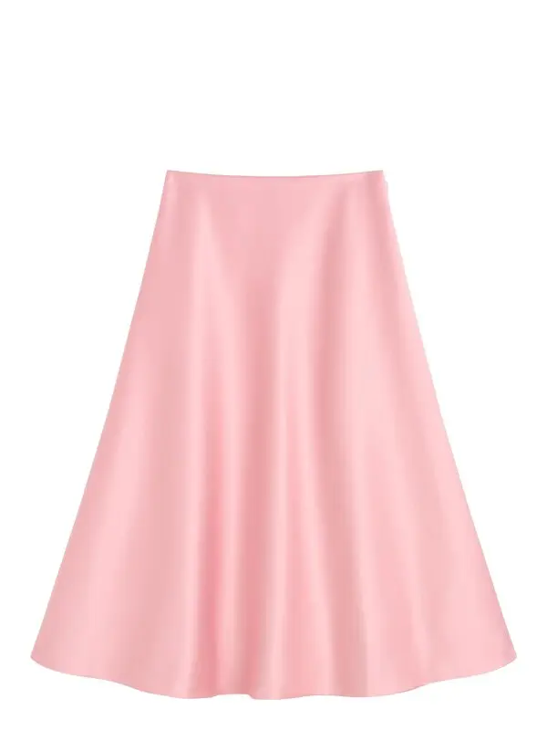BY MALENE BIRGER Giovanna Satin Maxi Skirt - Pink Rose