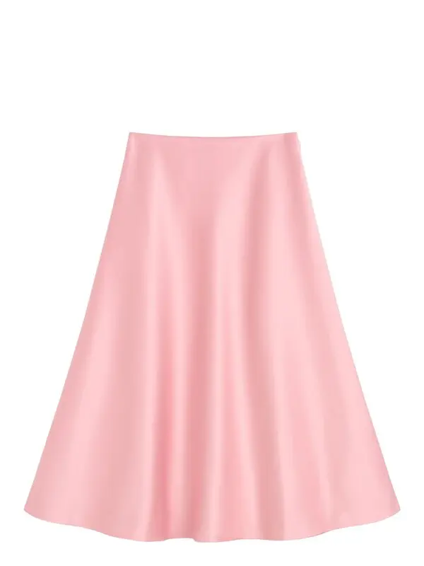 BY MALENE BIRGER Giovanna Satin Maxi Skirt - Pink Rose