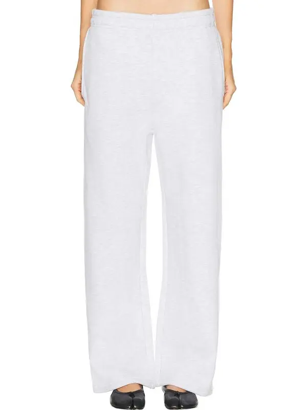 ENTIRE STUDIOS Straight Leg Sweatpant - Heather Grey