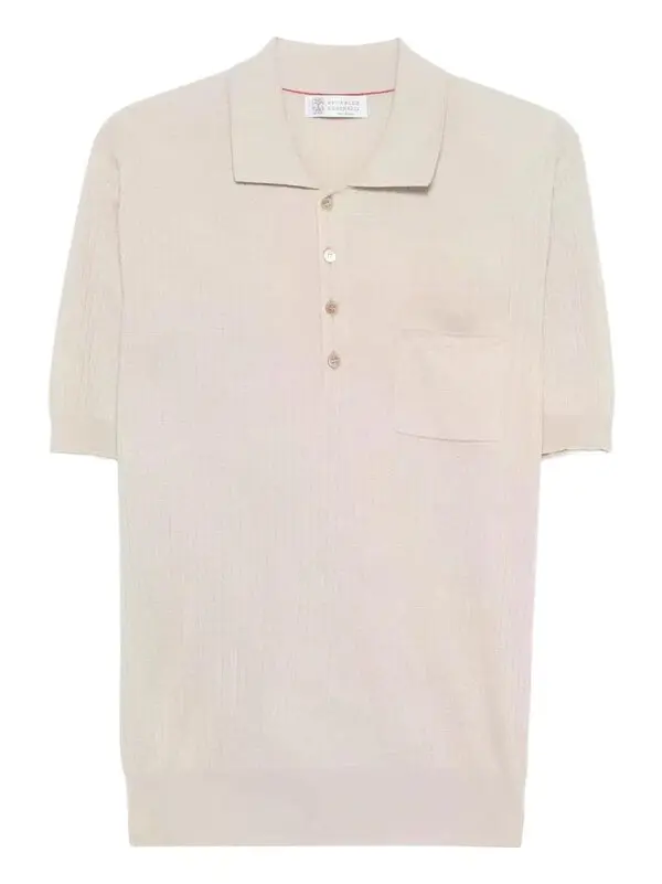 Brunello Cucinelli Pocket Polo Shirt - Neutrals