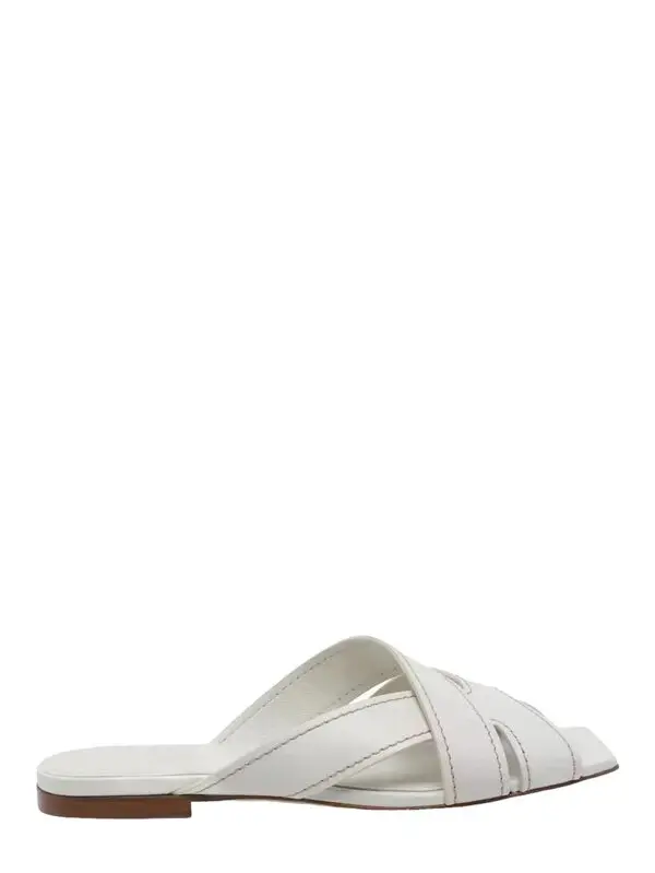 TOD'S Square Sandals - White