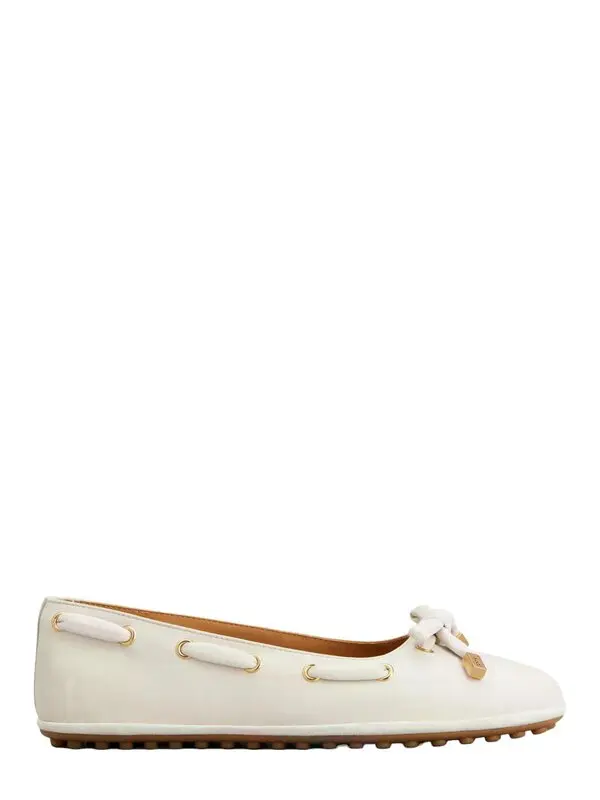 TOD'S Bow Detail Ballet Flats - Neutrals