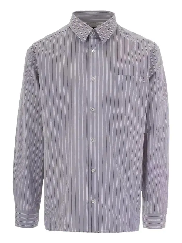 A.p.c. Stripe-pattern Shirt - Grey