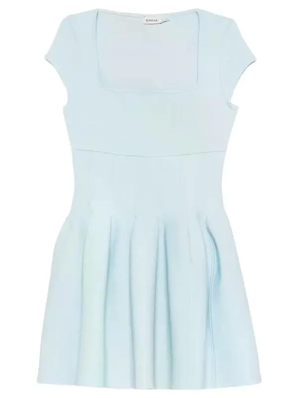 Simkhai Square-neck Mini Dress - Blue