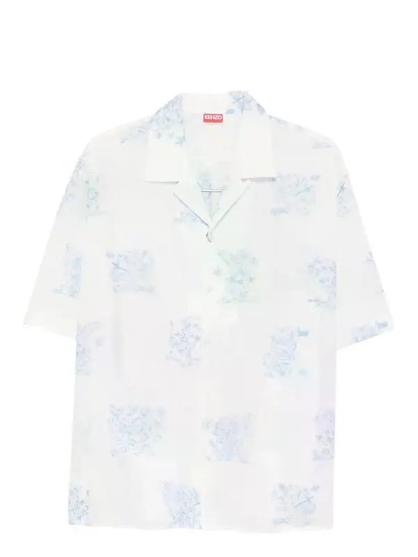 Kenzo Animals-embroidered Shirt - White