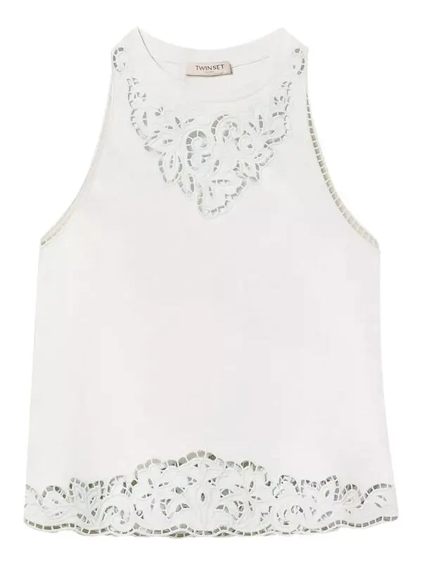 TWINSET Broderie-anglaise Tank Top - Blue
