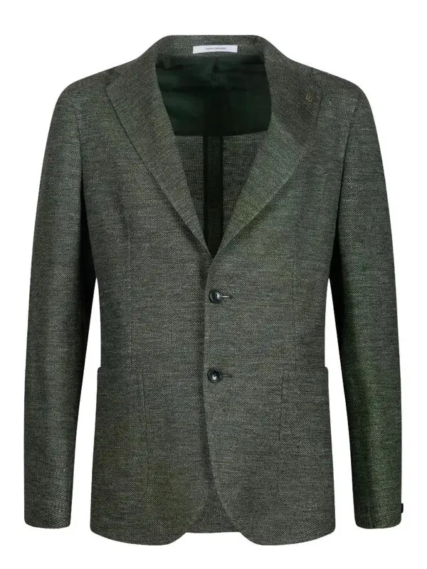Tagliatore Notched Jacket - Green