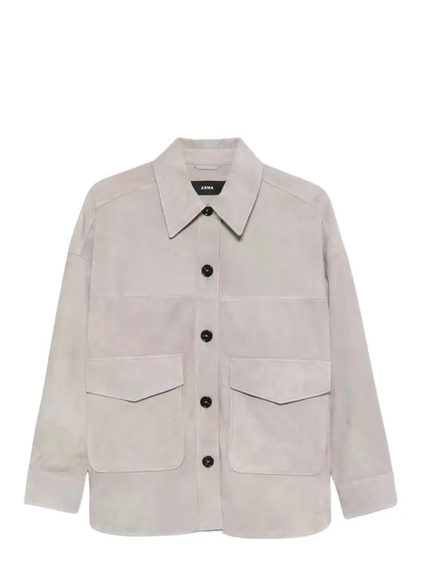 ARMA Buttoned Flap-pocket Jacket - Neutrals