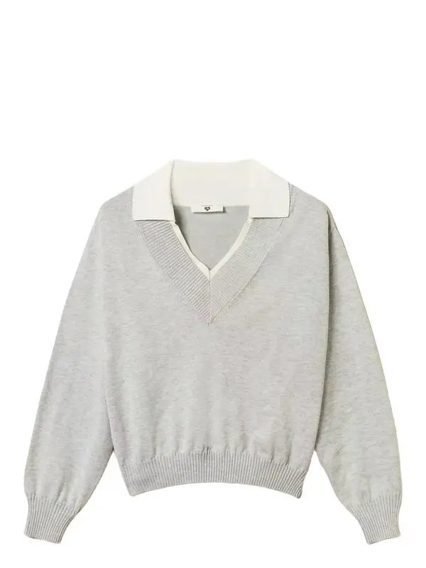 TWINSET Wingtip-collar Sweater - Grey