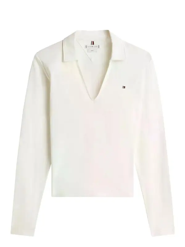 Tommy Hilfiger Long-sleeve V-neck T-shirt - White