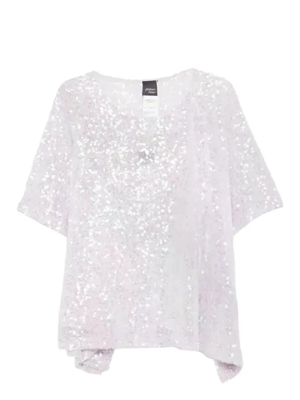 Marina Rinaldi Sequin-embellished Blouse - Purple