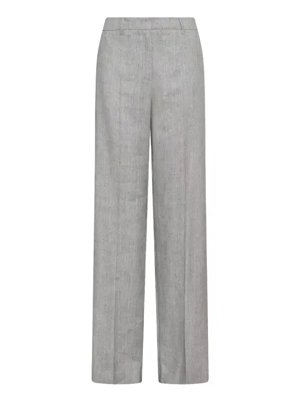 Marella Wide Leg Trousers - Grey