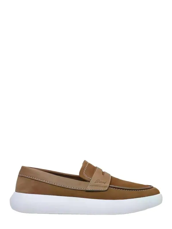Brioni Suede Strap Sneakers - Brown