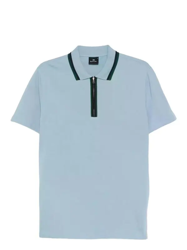 Paul Smith Half-zip Polo Shirt - Blue