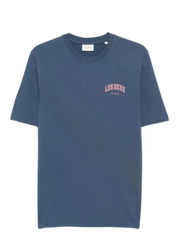 LES DEUX Brady Short-sleeve T-shirt - Blue