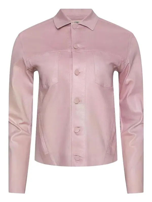 L'Agence Slim Raw Jacket - Pink