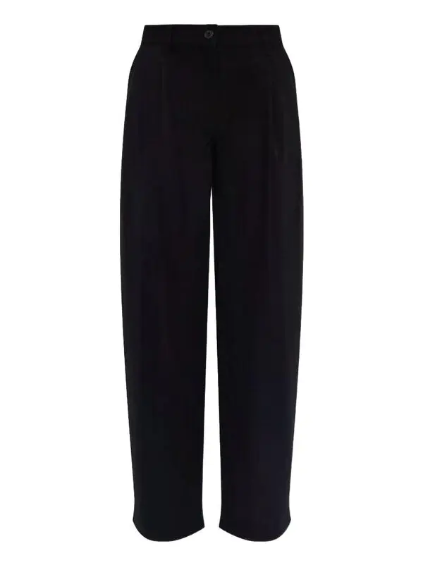 SAMSOE SAMSOE Pleated Wide Leg Trousers - Black