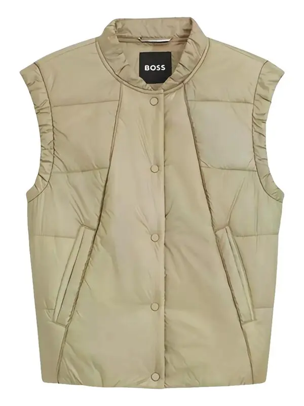 BOSS Pia Sleeveless Gilet - Neutrals