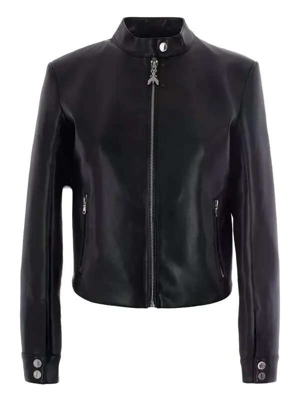 Patrizia Pepe Zip-up Biker Jacket - Black