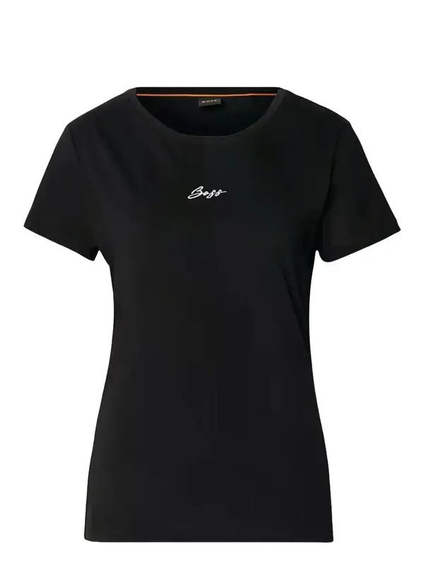 BOSS Embroidered-logo T-shirt - Black