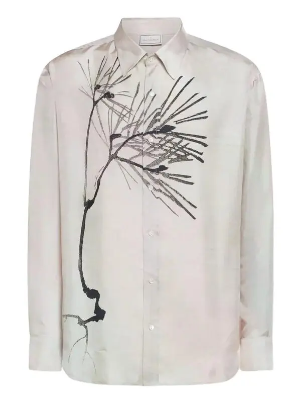 PIERRE-LOUIS MASCIA Brushstroke-motif Shirt - Neutrals