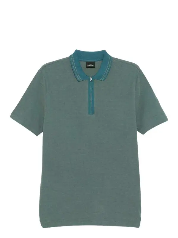 Paul Smith Zipped Polo Shirt - Green