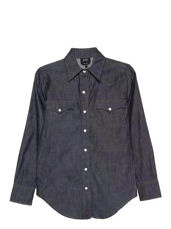 A.p.c. Pocket Shirt - Blue