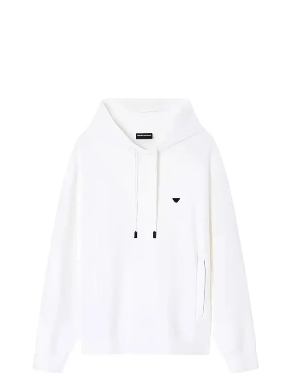 Emporio Armani Logo Hoodie - White