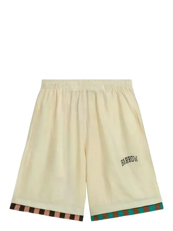 BARROW Logo Shorts - Neutrals