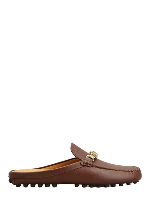 TOD'S Chain-embellishment Mules - Brown